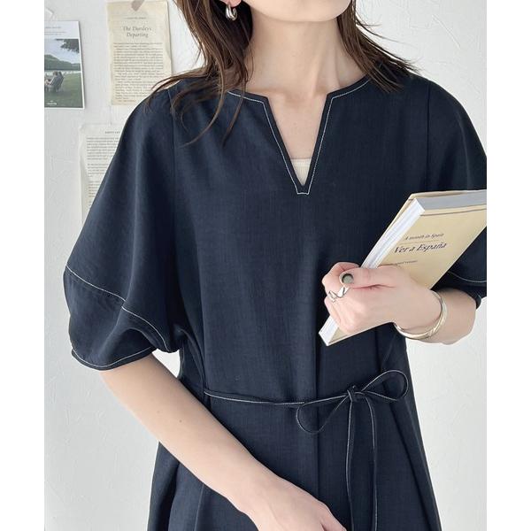 『タイムセール実施中』ZOZO問い合わせ番号:80504263ショップ:Classical Elf，クラシカルエルフブランド:classicalelf，クラシカルエルフ商品名:自然体で1枚さらり。夏 使える 前後2way 配色ステッチランタ...