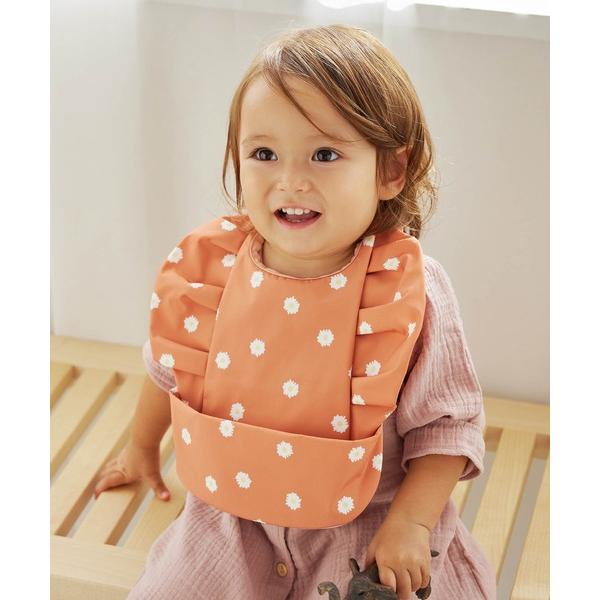 ZOZO問い合わせ番号:80504483ショップ:DADWAY，ダッドウェイブランド:D by DADWAY，ディーバイダッドウェイ，DADWAY，ダッドウェイ商品名:おめかしお食事エプロン/マーガレット/テラコッタカテゴリ:ママ＆ベビー&...