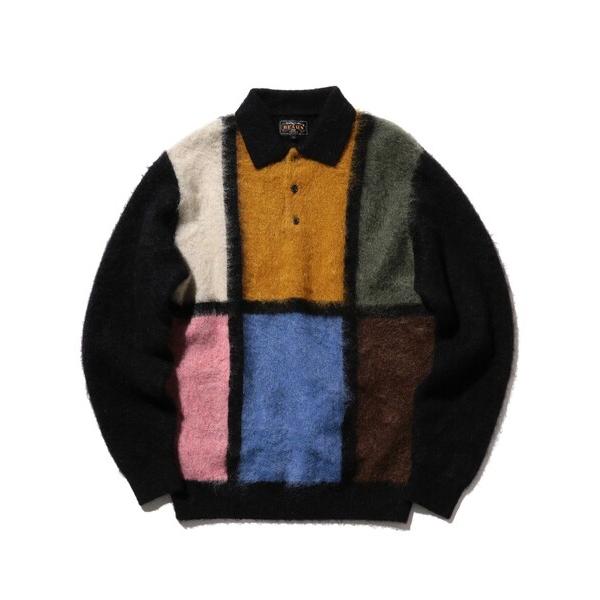 『セール実施中』ZOZO問い合わせ番号:80536818ショップ:BEAMS MEN，ビームス メンブランド:BEAMS PLUS，ビームスプラス商品名:シャギー ニット ポロシャツカテゴリ:トップス>ポロシャツブランド品番:38-1...
