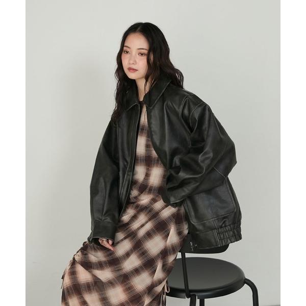 『タイムセール実施中』ZOZO問い合わせ番号:80539731ショップ:MONO-MART，モノマートブランド:forksy.，フォルクシー，MONO-MART，モノマート商品名:【forksy.】ヴィンテージライクダブルジップビッグブルゾ...