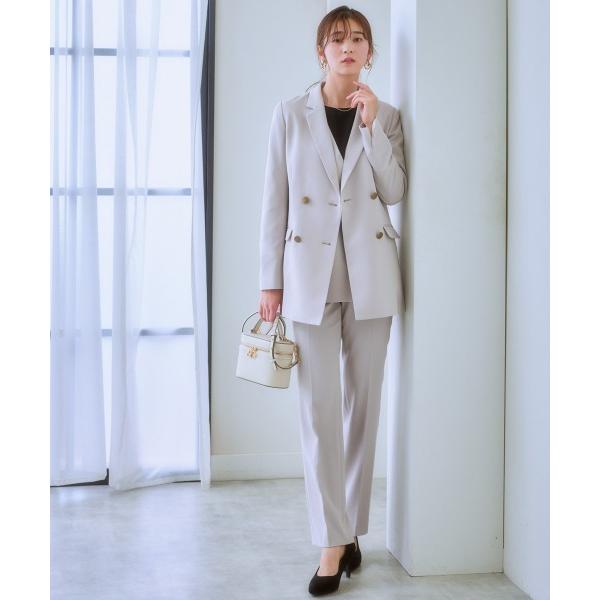 ZOZO問い合わせ番号:80603298ショップ:nissen，ニッセンブランド:7days Life Styling，セブンデイズライフスタイリング商品名:ドビー素材3点セットスーツ（ダブルブレストJK＋ベスト＋ストレートパンツ）カテゴリ...