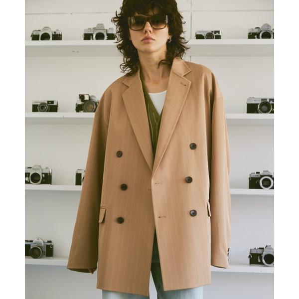 ZOZO問い合わせ番号:80603786ショップ:soerte，ソエルテブランド:soerte，ソエルテ商品名:Oversized double-breasted jacket/オーバーサイズダブルブレストジャケットカテゴリ:ジャケット/ア...