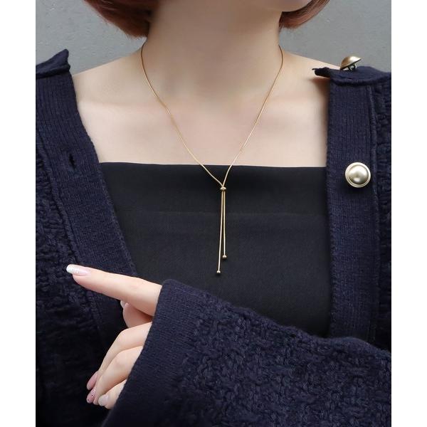 『タイムセール実施中』ZOZO問い合わせ番号:80635066ショップ:SBG，エスビージーブランド:blackdia ocean，ブラックダイヤオーシャン商品名:blackdia ocean 金属アレルギー対応 スライダーボウタイネックレ...