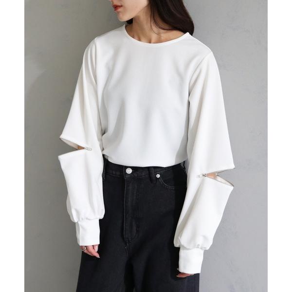 『タイムセール実施中』ZOZO問い合わせ番号:80637491ショップ:unit lab，ユニットラボブランド:cheriella，シェリエラ商品名:【cheriella】WEB限定カットジョーゼット袖ファスナープルオーバー WEB LIM...