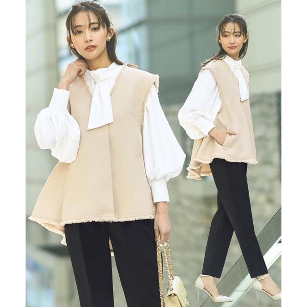 『タイムセール実施中』ZOZO問い合わせ番号:80674455ショップ:RUIRUE BOUTIQUE，ルイルエブティックブランド:RUIRUE BOUTIQUE，ルイルエブティック商品名:【３点セット】バスケットツイードジレ＆タイパールチ...