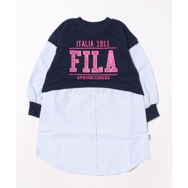 『タイムセール実施中』ZOZO問い合わせ番号:80707836ショップ:JUGLANS，ユグランスブランド:FILA，フィラ，JUGLANS，ユグランス商品名:【FILA】レイヤード風ワンピース/キッズ/ガールズカテゴリ:ワンピース/ドレス...