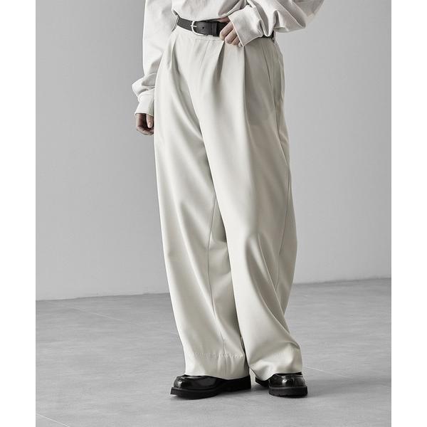 ZOZO問い合わせ番号:80707929ショップ:EMMA CLOTHES，エマ クローズブランド:RUUBON，ルーボン商品名:【RUUBON】drape 2tuck wide slacks / ドレープ 2タック ワイドスラックス (セ...