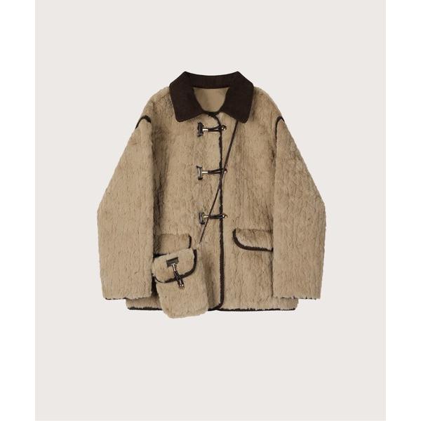 ZOZO問い合わせ番号:80770681ショップ:P L U M STORE，プラム ストアブランド:LA POMME petit，ラポミ・プチ商品名:Fluffy Shearling Fur Coat With Mini Bagカテゴリ:...