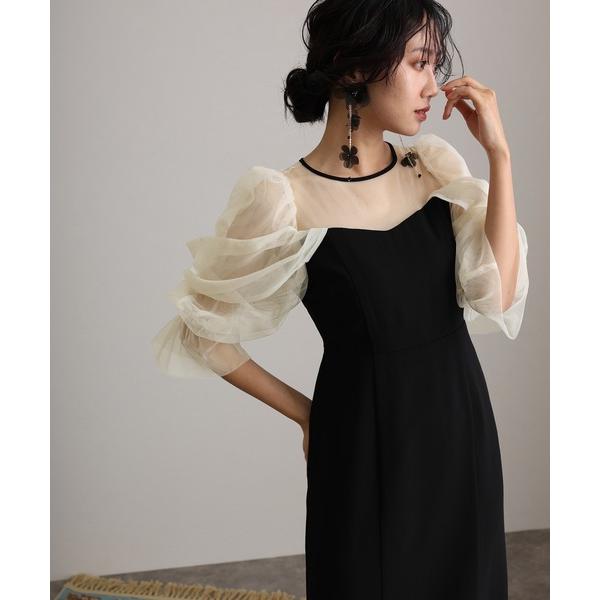 ZOZO問い合わせ番号:80801477ショップ:PourVous，プールヴーブランド:atlo，アトロ商品名:結婚式 同窓会 オケージョンドレス パーティードレス 袖あり＆ロングオフショルダーお呼ばれフォーマルワンピース 二次会 成人式 ...