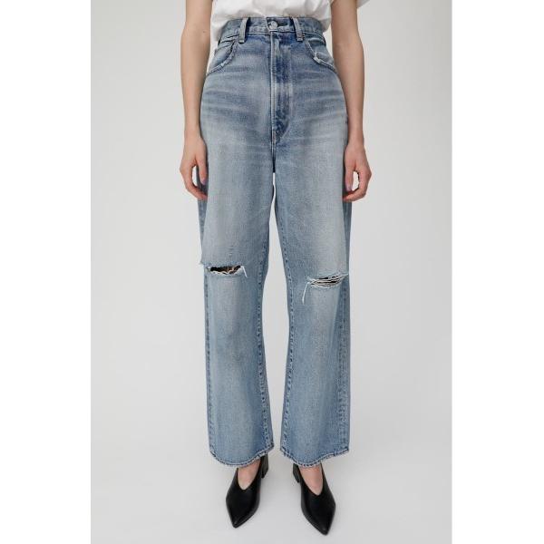 『タイムセール実施中』ZOZO問い合わせ番号:80834623ショップ:MOUSSY，マウジーブランド:MOUSSY，マウジー商品名:HW CRASH LOOSE STRAIGHTカテゴリ:パンツ>デニムパンツブランド品番:010HS...