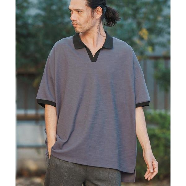 『セール実施中』ZOZO問い合わせ番号:80838256ショップ:CAMBIO，カンビオブランド:CAMBIO，カンビオ商品名:mhs2107- Slab Mix Fraise Skipper Polo Shirts ポロシャツカテゴリ:ト...