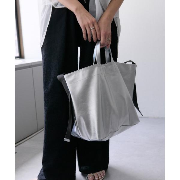 ZOZO問い合わせ番号:80839669ショップ:ear PAPILLONNER，イア パピヨネブランド:ear PAPILLONNER，イアパピヨネ商品名:《牛革/A4サイズ対応》ワイドテープトートバッグ Lカテゴリ:バッグ>トート...