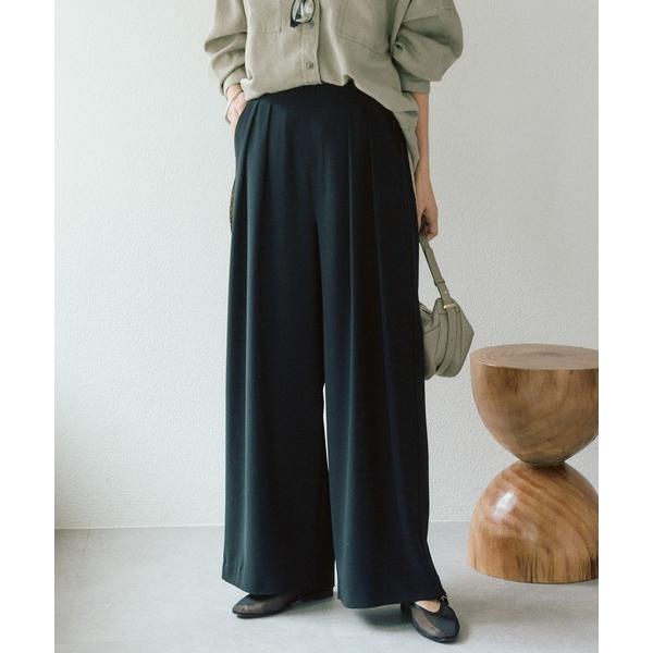 ZOZO問い合わせ番号:80840909ショップ:RIVE DROITE，リヴドロワブランド:RIVE DROITE，リヴドロワ商品名:手洗い可/タックワイドスラックスカテゴリ:パンツ>スラックスブランド品番:RDZ1041102A0...