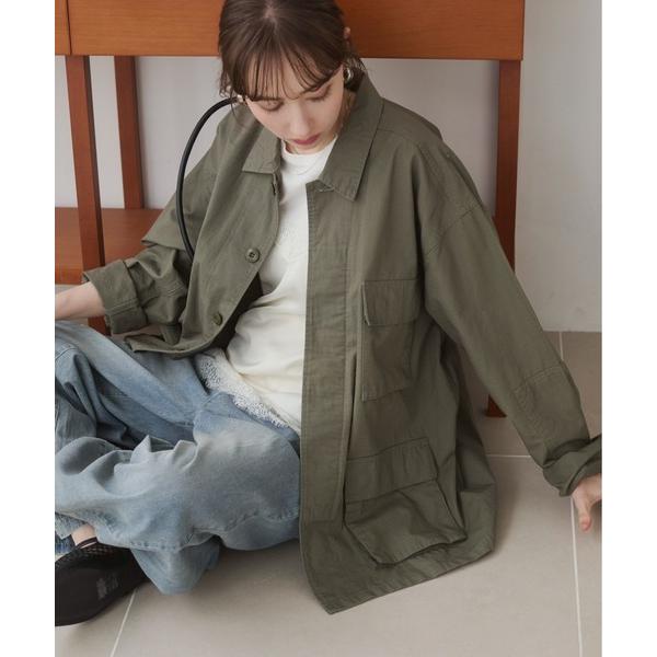 『タイムセール実施中』ZOZO問い合わせ番号:80873013ショップ:ANGIE VINTAGE，アンジー ヴィンテージブランド:ANGIE，アンジー商品名:ミリタリー シャツジャケットカテゴリ:ジャケット/アウター>ミリタリージャ...