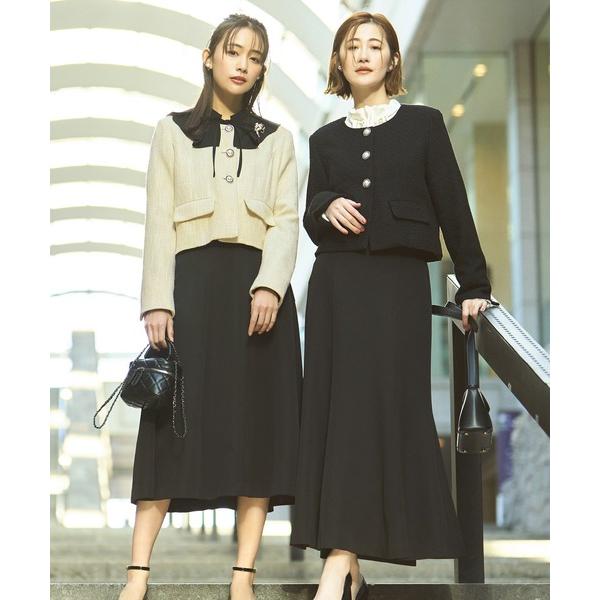 ZOZO問い合わせ番号:80907277ショップ:RUIRUE BOUTIQUE，ルイルエブティックブランド:RUIRUE BOUTIQUE，ルイルエブティック商品名:【選べるスカートシルエット】ツイードジャケット＆フレア/マーメイドスカー...