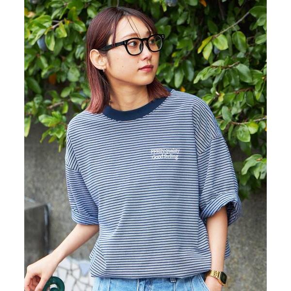 ZOZO問い合わせ番号:80907454ショップ:FFEIN，フェインブランド:FFEIN，フェイン，NAVAL，ナバル商品名:＊新色追加【FFEIN(フェイン)】 ロゴ刺繍マルチボーダー半袖Tシャツ / リンガー 配色 マルチボーダー 刺...