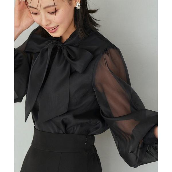 ZOZO問い合わせ番号:80908716ショップ:RUIRUE BOUTIQUE，ルイルエブティックブランド:RUIRUE BOUTIQUE，ルイルエブティック商品名:洗える ｜【ドレスアップデコルテ　ブラウスシリーズ】タックスタンドカラー...