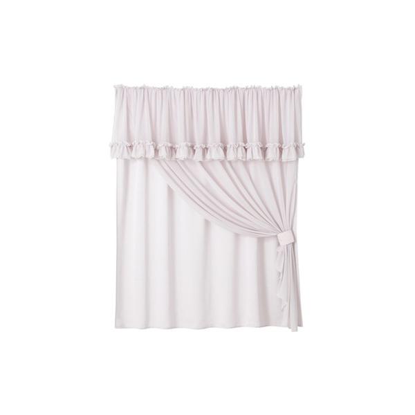 ZOZO問い合わせ番号:81000970ショップ:Francfranc，フランフランブランド:Francfranc，フランフラン商品名:フリルバランス ダブルカーテン H1350×W1000 ライトピンクカテゴリ:インテリア>インテリ...