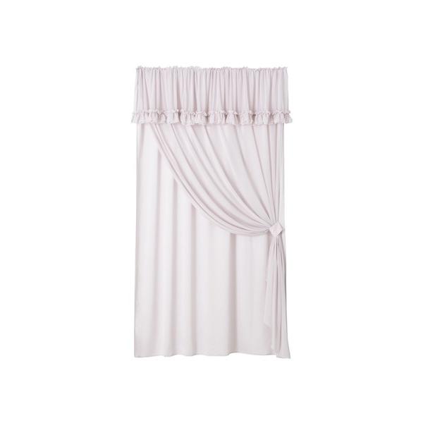 ZOZO問い合わせ番号:81000972ショップ:Francfranc，フランフランブランド:Francfranc，フランフラン商品名:フリルバランス ダブルカーテン H2000×W1000 ライトピンクカテゴリ:インテリア>インテリ...