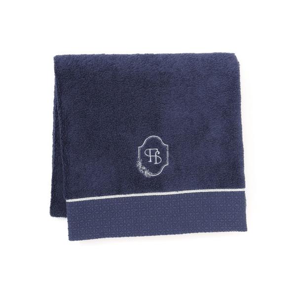 ZOZO問い合わせ番号:81001006ショップ:Francfranc，フランフランブランド:Francfranc，フランフラン商品名:抗菌防臭 エンブロイダリー バスタオル ネイビーカテゴリ:インテリア>タオルブランド品番:1105...