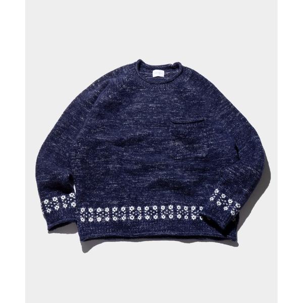 『セール実施中』ZOZO問い合わせ番号:81001591ショップ:BROKEN BASE，ブロークンベースブランド:Camphor wood，カンファーウッド商品名:big pocket fair isle line heavy sweat...