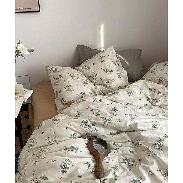『タイムセール実施中』ZOZO問い合わせ番号:81002266ショップ:RiNc，リンクブランド:ammy.，エイミードット商品名:【 ammy. / エイミードット 】 花柄 ベッド カバー 枕カバー 寝具 4点セット / ボックス シー...