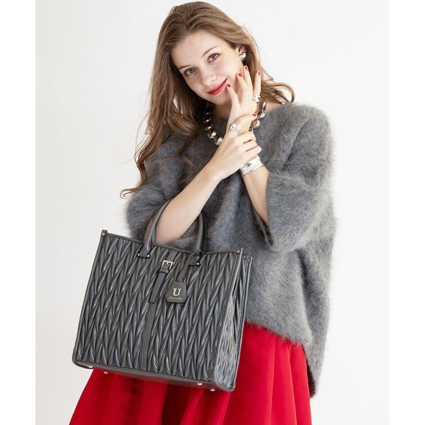 ZOZO問い合わせ番号:81004500ショップ:Histoire，イストワールブランド:U，ユー，histoire，イストワール商品名:ムー ジュリアングル トートバッグ Lサイズ/ショルダー付きカテゴリ:バッグ>ビジネスバッグブラ...