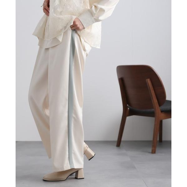 『セール実施中』ZOZO問い合わせ番号:81071061ショップ:Bonjour Sagan，ボンジュールサガンブランド:ap retro，アプレトロ，Bonjour Sagan，ボンジュールサガン商品名:配色トラックパンツ/スラックスカテ...