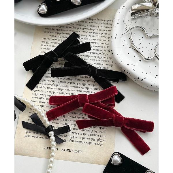 『タイムセール実施中』ZOZO問い合わせ番号:81071759ショップ:wears，ウェアーズブランド:cuorequal，クオレコール商品名:2setベロアリボンヘアピンカテゴリ:ヘアアクセサリー>ヘアピンブランド品番:R5yu12...