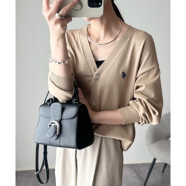 『タイムセール実施中』ZOZO問い合わせ番号:81224921ショップ:Ada.，エイダブランド:U.S. POLO ASSN.，ユーエスポロアッスン，Ada.，エイダ商品名:U.S.POLO ASSN.　オーバーサイズ　Vネックカーディガ...