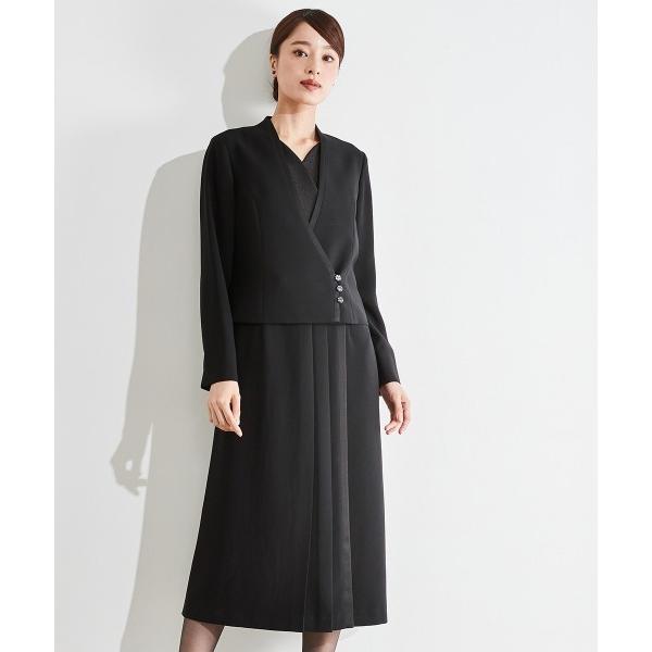『タイムセール実施中』ZOZO問い合わせ番号:81226087ショップ:nissen，ニッセンブランド:Callarus Black Formal，カラルスブラックフォーマル商品名:喪服・礼服｜Callarus｜防しわ｜北陸ジャガード｜重ね...