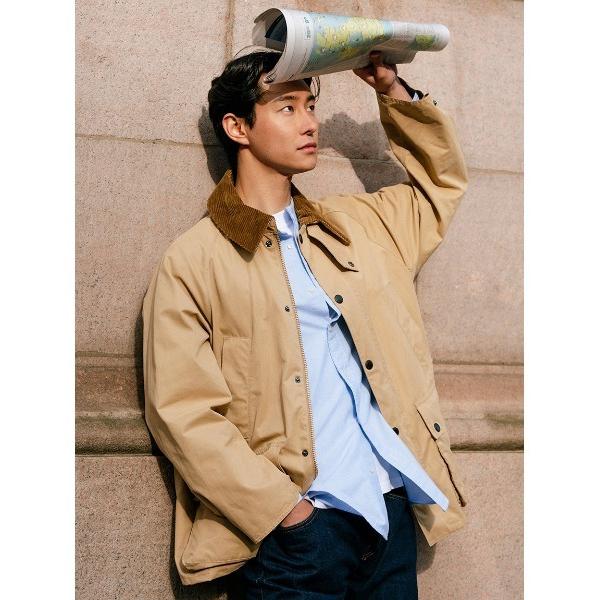 ZOZO問い合わせ番号:81289290ショップ:Barbour，バブアーブランド:Barbour，バブアー商品名:【BEDALE / ビデイル】ピーチスキン コットン ブルゾン（オーバーサイズフィット）カテゴリ:ジャケット/アウター&gt...