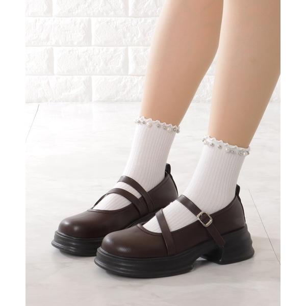 『タイムセール実施中』ZOZO問い合わせ番号:81321114ショップ:Lace Ladies，レースレディースブランド:Lace Ladies，レースレディース商品名:厚底 ダブル ストラップ ボリューム パンプスカテゴリ:シューズ&gt...