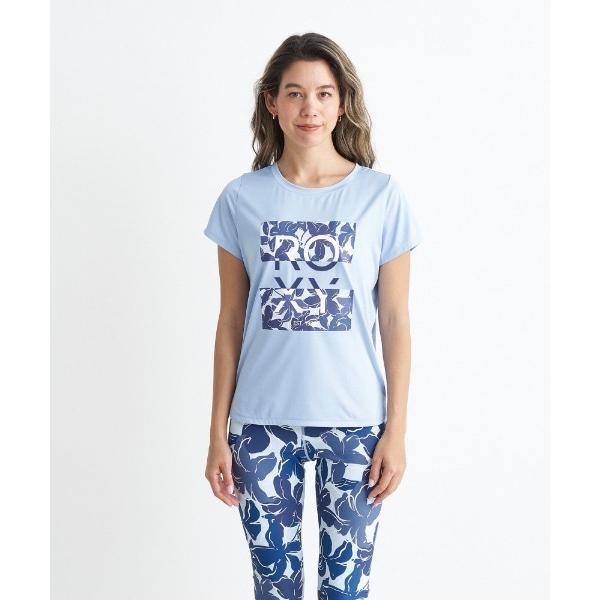 『セール実施中』ZOZO問い合わせ番号:81353971ショップ:ROXY/QUIKSILVER，ロキシー/クイックシルバーブランド:ROXY，ロキシー商品名:SPIRITED TEE/ロキシー速乾UVカット付きフロントスクエアロゴ半袖カッ...