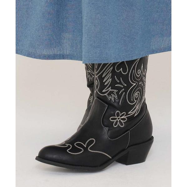 ZOZO問い合わせ番号:81389997ショップ:Joint Space，ジョイントスペースブランド:TINA：JOJUN，ティーナジョジュン商品名:オリジナル刺繍 ウエスタンブーツ TINA：JOJUNカテゴリ:シューズ>ブーツブラ...