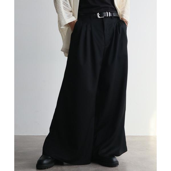 ZOZO問い合わせ番号:81390965ショップ:Art re A，アトリエブランド:welise，ウェライズ商品名:【welise/ウェライズ】グレイスフルTR  3タックモードワイドスラックスカテゴリ:パンツ>スラックスブランド品...