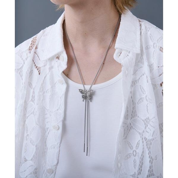 ZOZO問い合わせ番号:81423586ショップ:Ellno Loset，エルノロゼットブランド:Ellno Loset，エルノロゼット商品名:バタフライループタイカテゴリ:アクセサリー>ネックレスブランド品番:110242素材:合金...