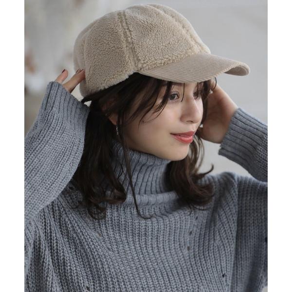 『タイムセール実施中』ZOZO問い合わせ番号:81423952ショップ:210nouve，トゥージュヌーブブランド:Little＆More，リトルアンドモア商品名:ボアキャップ コーデユロイ＆もこもこ素材カテゴリ:帽子>キャップブラン...