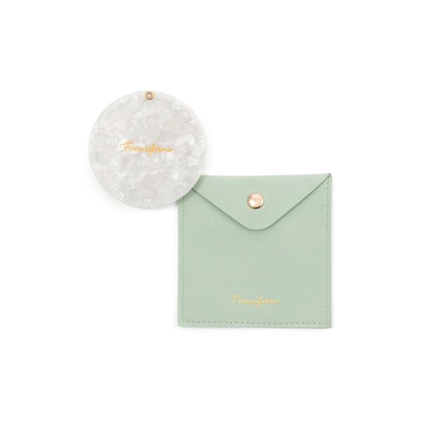 ※このアイテムは返品・交換対象外商品です。ZOZO問い合わせ番号:81486373ショップ:Francfranc，フランフランブランド:Francfranc，フランフラン商品名:ポーチ付き コンパクトミラー ホワイトカテゴリ:ビューティーグ...