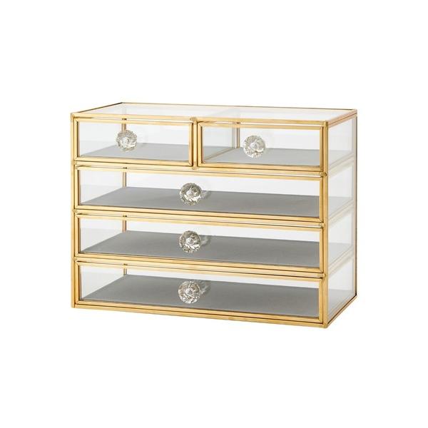 ZOZO問い合わせ番号:81486396ショップ:Francfranc，フランフランブランド:Francfranc，フランフラン商品名:ガラスオーガナイザー ドロワー 4段カテゴリ:インテリア>収納グッズブランド品番:11110600...