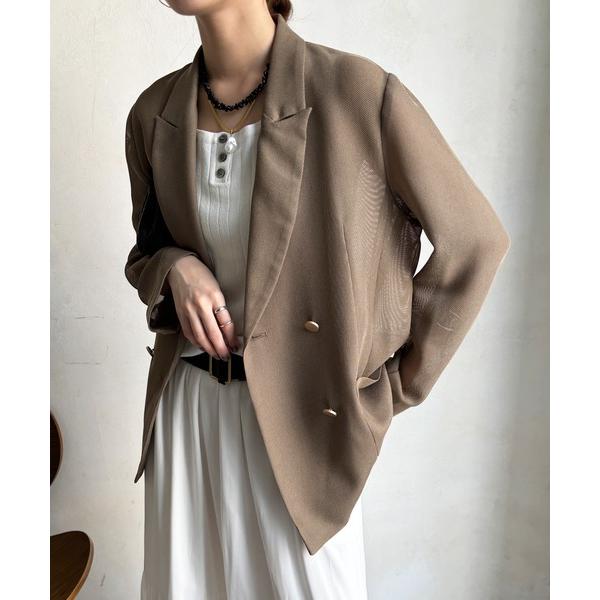 ZOZO問い合わせ番号:81523418ショップ:DouDou，ドゥドゥブランド:DouDou，ドゥドゥ商品名:メッシュダブルジャケットカテゴリ:ジャケット/アウター>テーラードジャケットブランド品番:DDZ1041307A0003素...