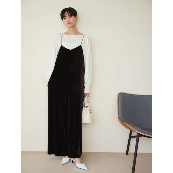 ZOZO問い合わせ番号:81523662ショップ:Edit Sheen，エディット シーンブランド:Edit Sheen，エディットシーン商品名:ベロアキャミサロペットカテゴリ:オールインワン・サロペット>つなぎ/オールインワンブラン...