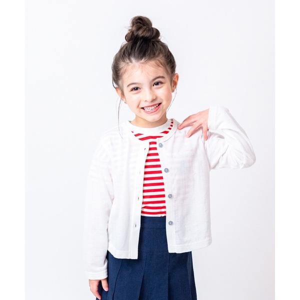 『タイムセール実施中』ZOZO問い合わせ番号:81524123ショップ:こどもの森e-shop，コドモノモリイーショップブランド:moujonjon，ムージョンジョン商品名:ニットサッカーカーディガンカテゴリ:トップス>カーディガン/...