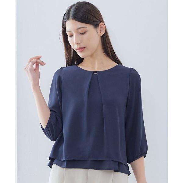 『タイムセール実施中』ZOZO問い合わせ番号:81525868ショップ:Bonjour Sagan，ボンジュールサガンブランド:RIRIYANO，リリヤーノ商品名:タックバーシフォンブラウスカテゴリ:トップス>ビジネスシャツブランド品...