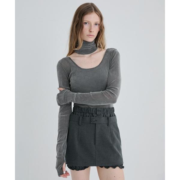 『セール実施中』ZOZO問い合わせ番号:81575213ショップ:SORIN，ソリンブランド:SORIN，ソリン　商品名:Flocky Tulle Ballerina Neck Bodysuit/フロッキーチュール バレリーナネックボディス...