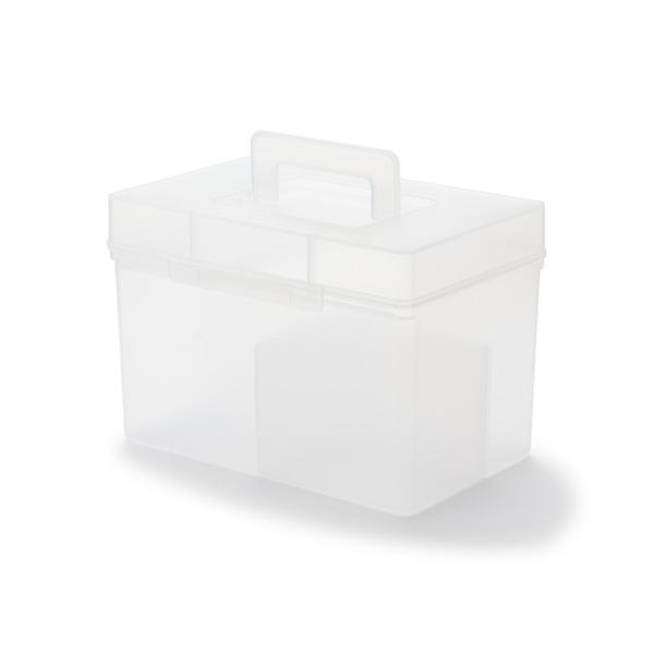 ZOZO問い合わせ番号:81593285ショップ:無印良品，ムジルシリョウヒンブランド:無印良品，ムジルシリョウヒン商品名:ポリプロピレン　救急箱　約幅２６×奥行１８×高さ１８ｃｍカテゴリ:インテリア>収納グッズブランド品番:4550...