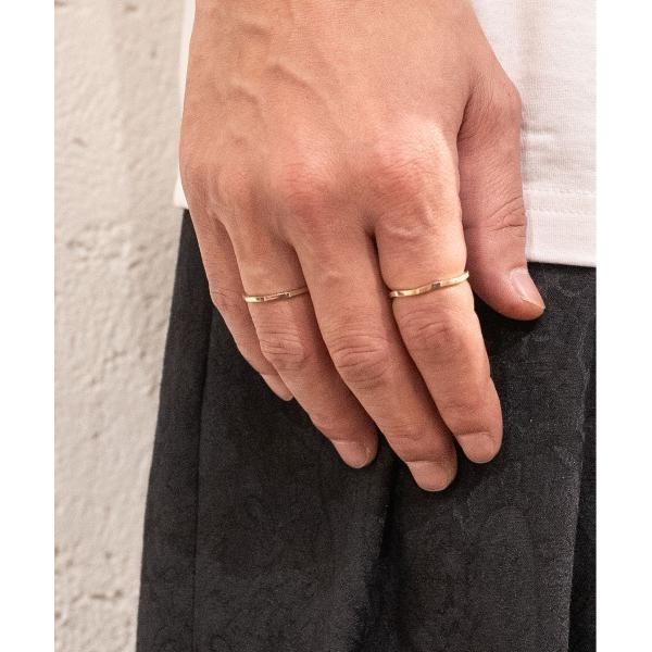 ZOZO問い合わせ番号:81702406ショップ:MR.OLIVE，ミスターオリーブブランド:WALK IN CLOSET，ウォークインクローゼット商品名:SENTI_FINE RING ANGLE GDカテゴリ:アクセサリー>リング...