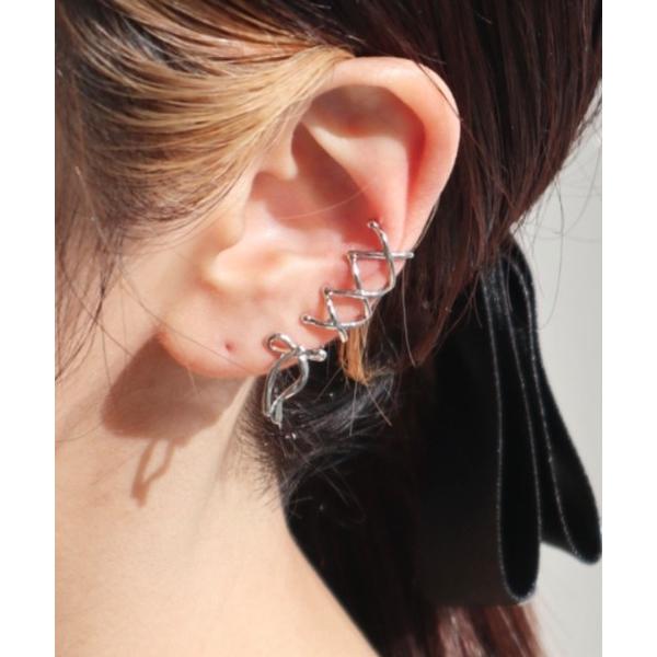 ZOZO問い合わせ番号:81728017ショップ:JUMELLE，ジュメロブランド:JUMELLE，ジュメロ商品名:laceup ear cuffカテゴリ:アクセサリー>イヤーカフブランド品番:JMB40118-AC03素材:合金原産...