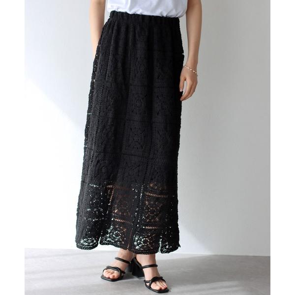『セール実施中』ZOZO問い合わせ番号:81761108ショップ:BLUEEAST，ブルーイーストブランド:BLUEEAST，ブルーイースト商品名:クロシェレースロングスカートカテゴリ:スカート>スカートブランド品番:542414-7...