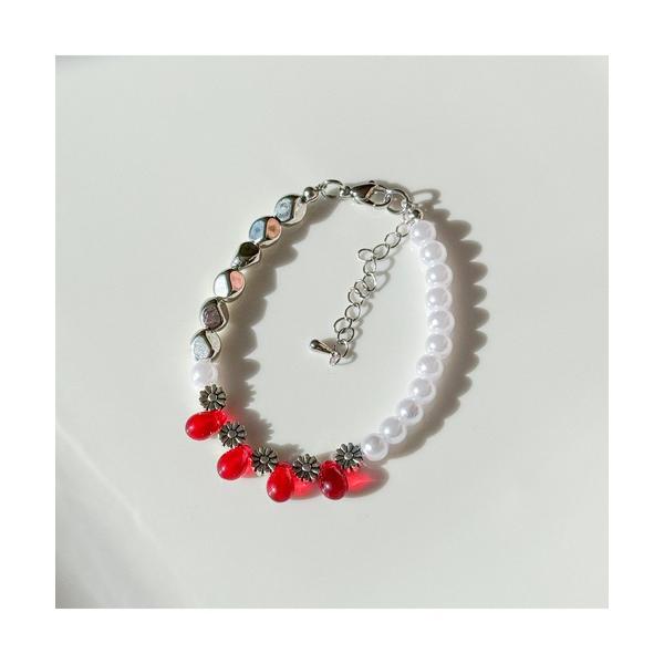 ZOZO問い合わせ番号:81761704ショップ:TONE，トーンブランド:tone，トーン商品名:【schein】花の雫ブレスレット(MA)カテゴリ:アクセサリー>ブレスレットブランド品番:schein-52素材:ビーズ原産国:日本...